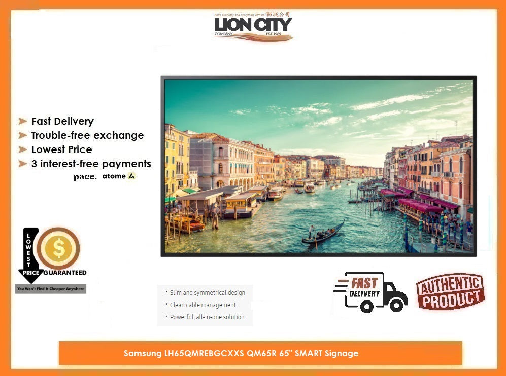 Samsung LH65QMREBGCXXS QM65R 65" SMART Signage - Lion City Company